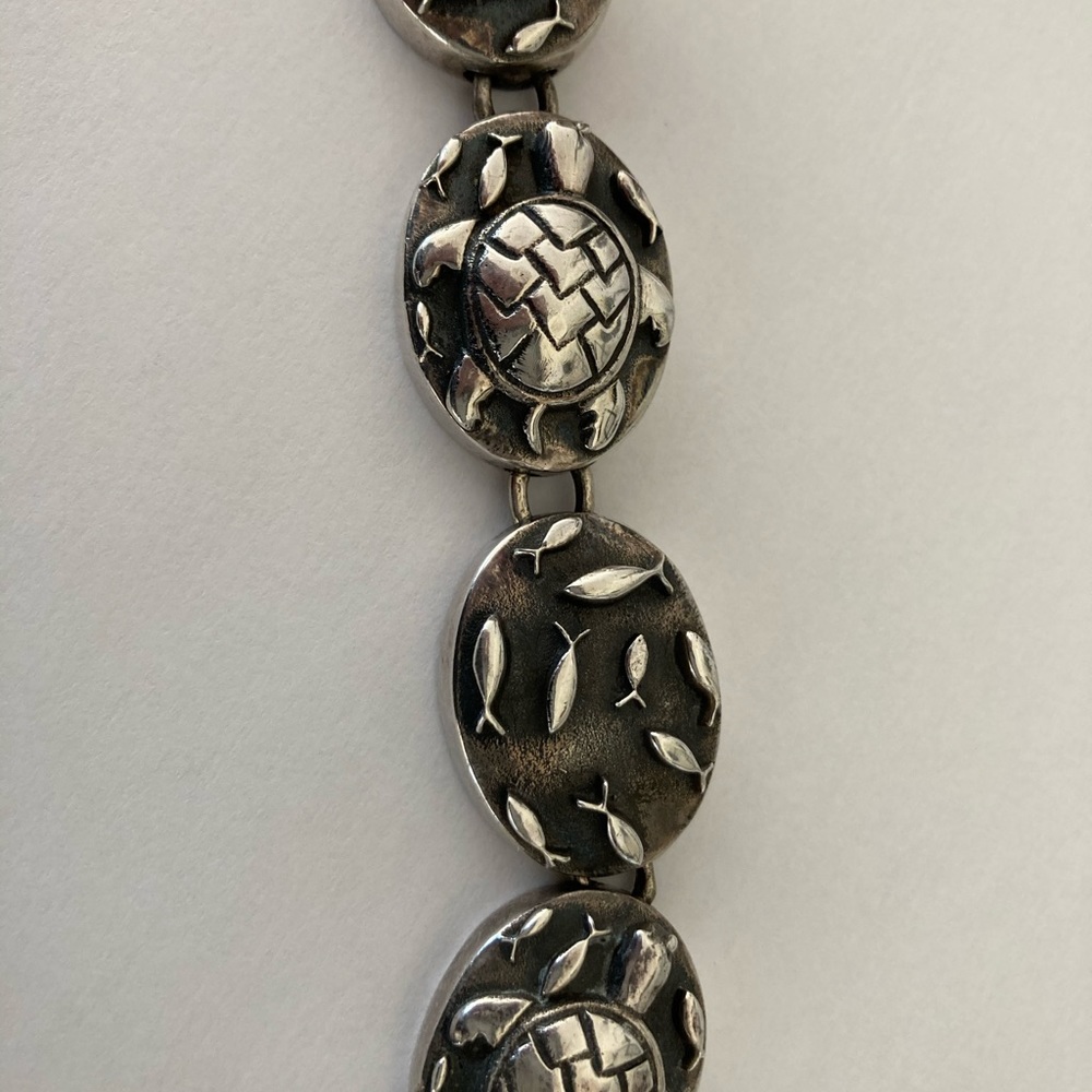Signed Emilia Castillo Sterling Bracelet - Gem